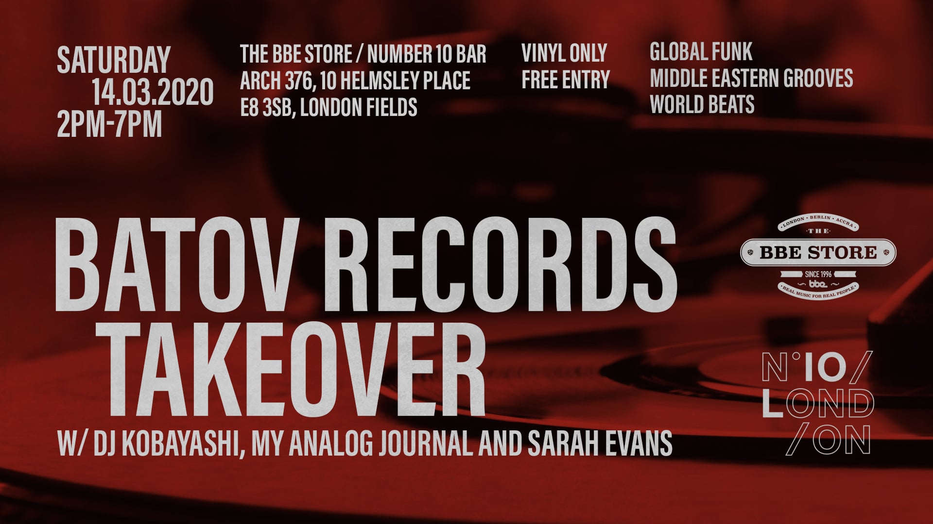 The BBE Store - Batov Records Takeover | Batov Records